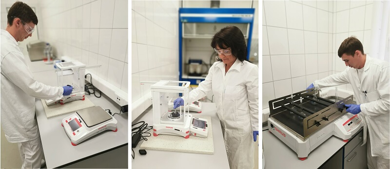 Die Auftragsforschungsorganisation Kromat nutzt eine Reihe von OHAUS ...